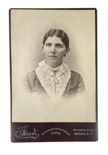 Cabinet Photo Stuart Photography 1880s Young Woman Buffalo N Y cp2 | eBay
