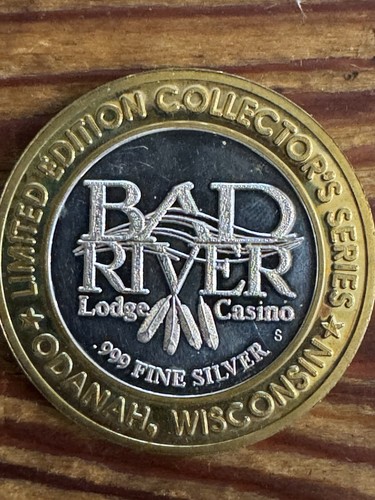 999 Sterling Silver $10 Token - Bad River Lodge Casino Ltd Ed ...