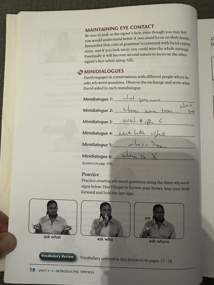 Signing Naturally : Student Workbook, Units 1-6 No DVD's or Code BOOK ...