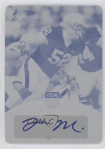 2012 Leaf Young Stars - Autograph Lucas Nix #LN1 Printing Plate Cyan /1 ...