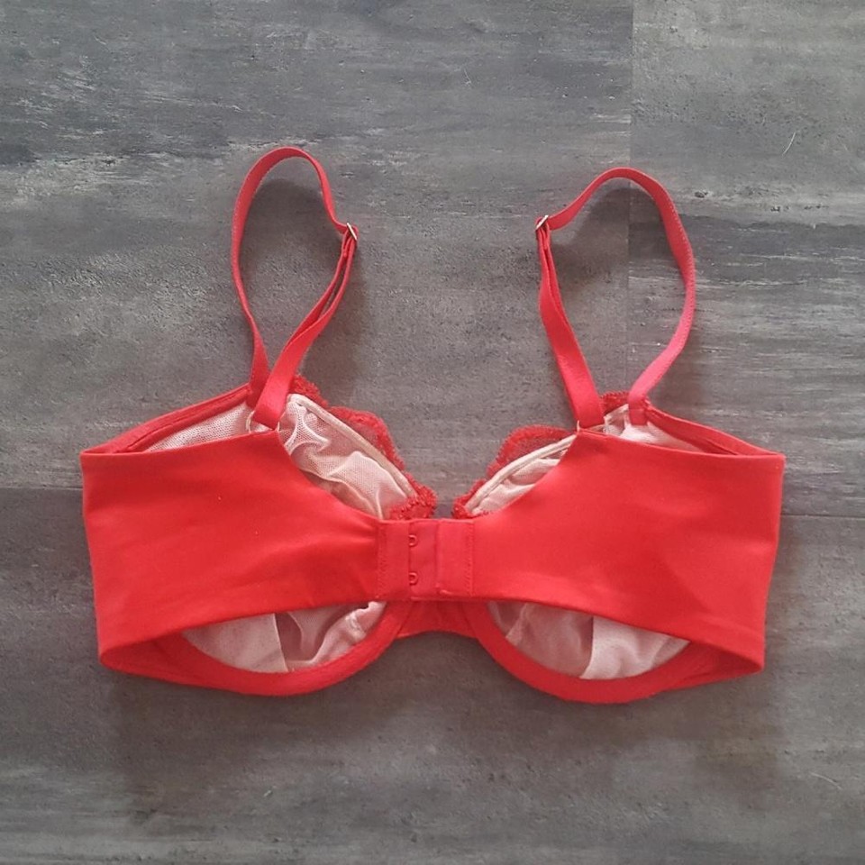 Red Valentine Lace Detailed VS Bra | eBay