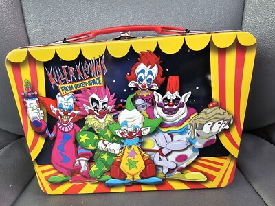 Killer Klowns From Outer Space Metal Lunch Box Rare Yellow. Read | eBay