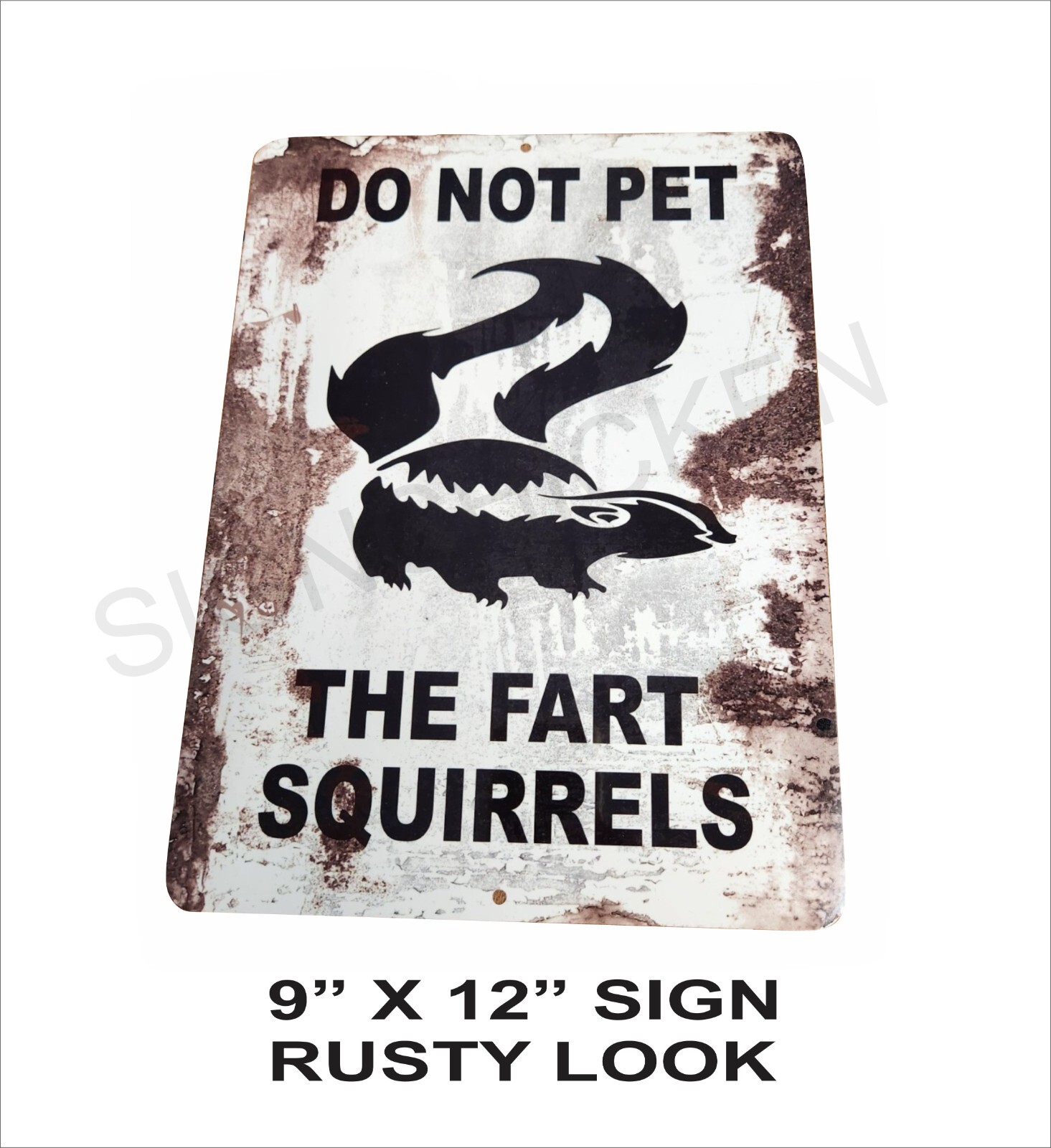 SKUNK WARNING SIGN, FART SQUIRRELS, hiking, outdoor signs, camping ...