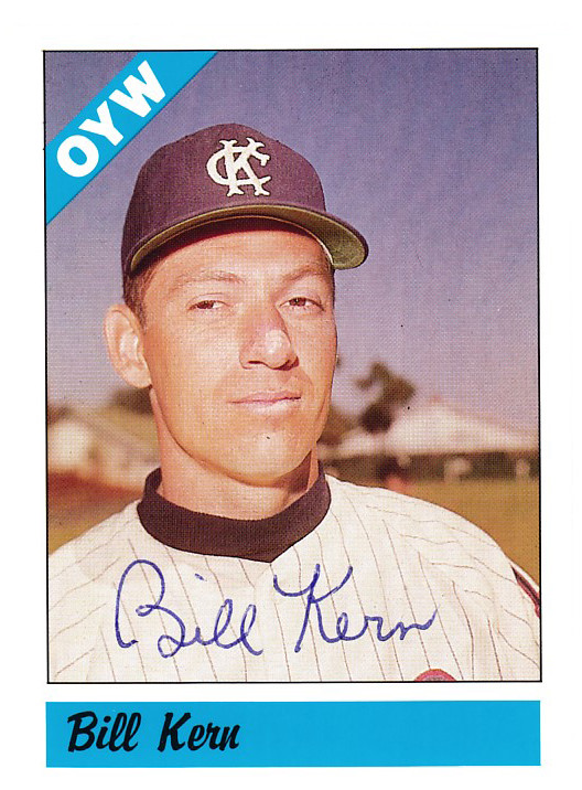 Bill Kern MLB Kansas City Athletics 62 One Year Wonder SIGNED CARD ...