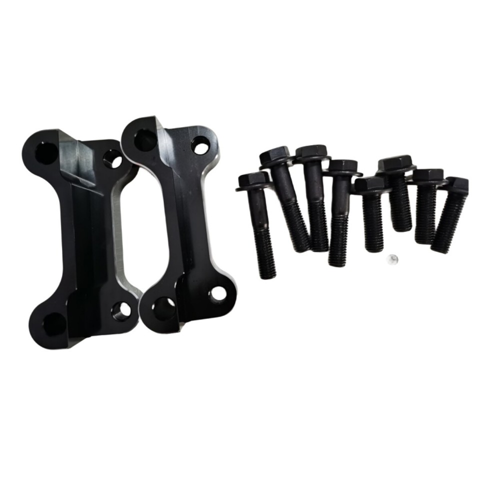 14" Rear Brake Rotor Adapter Brackets GT Boss 302 GT500 For 05-14 Ford ...