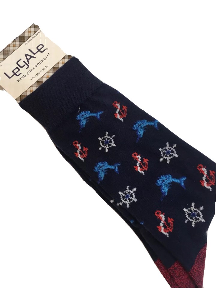 Legale, Novelty Swordfish, Ship Wheel, Nautical Anchor Pattern Crew ...