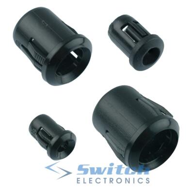 3mm 5mm 8mm 10mm Snap-In Black LED Bezel Holder Clip Mount | eBay