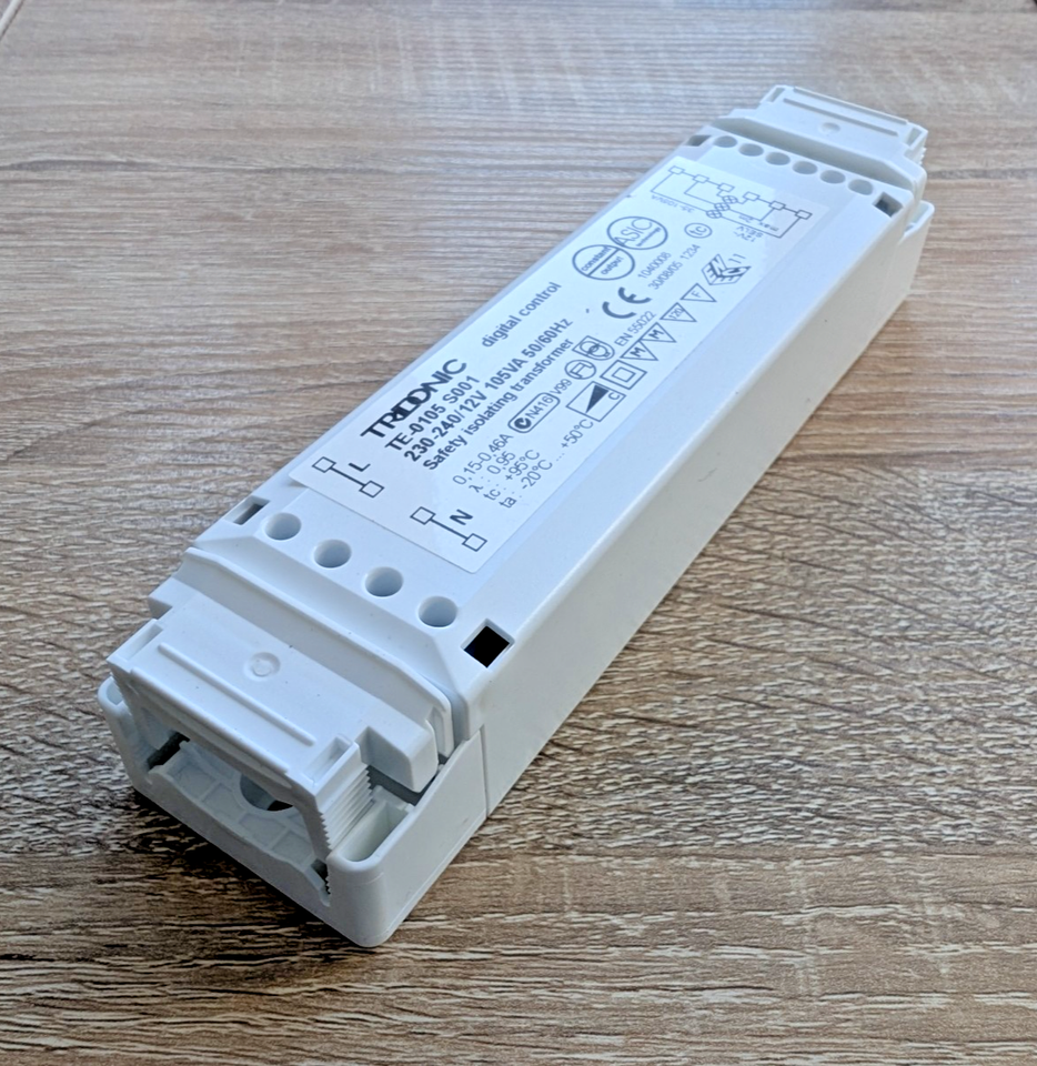 TRIDONIC TE-0105 S001 230-240/12V 105VA ELECTRONIC TRANSFORMER | eBay