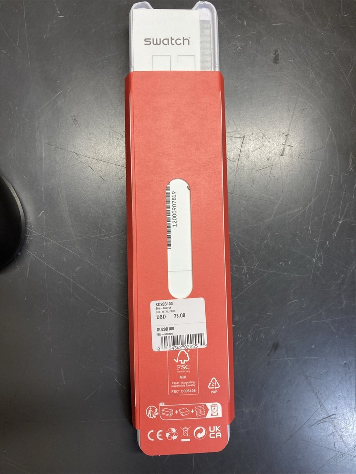LIMITED SWATCH SWISS MASA SO28B100 Black Original Bio SOurced Material ...