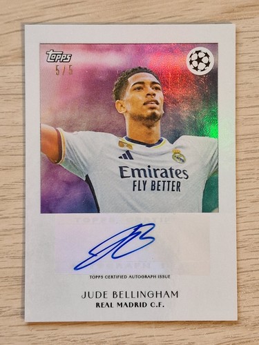 Topps Simplicidad 2024 - Jude Bellingham 5/5 Auto Real Madrid - Shirt ...