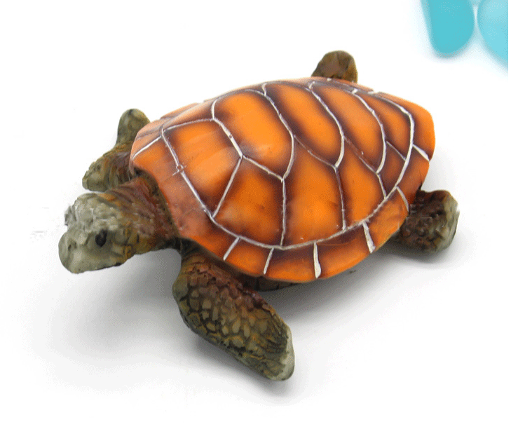 Simulated Turtle Resin Small Turtle Tank Aquarium Landscaping ...