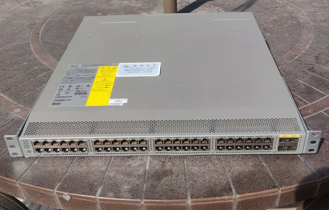 Cisco Nexus N3K-C3048TP-1GE 48-Ports 4x 10Gb Port Dual Power Supply ...