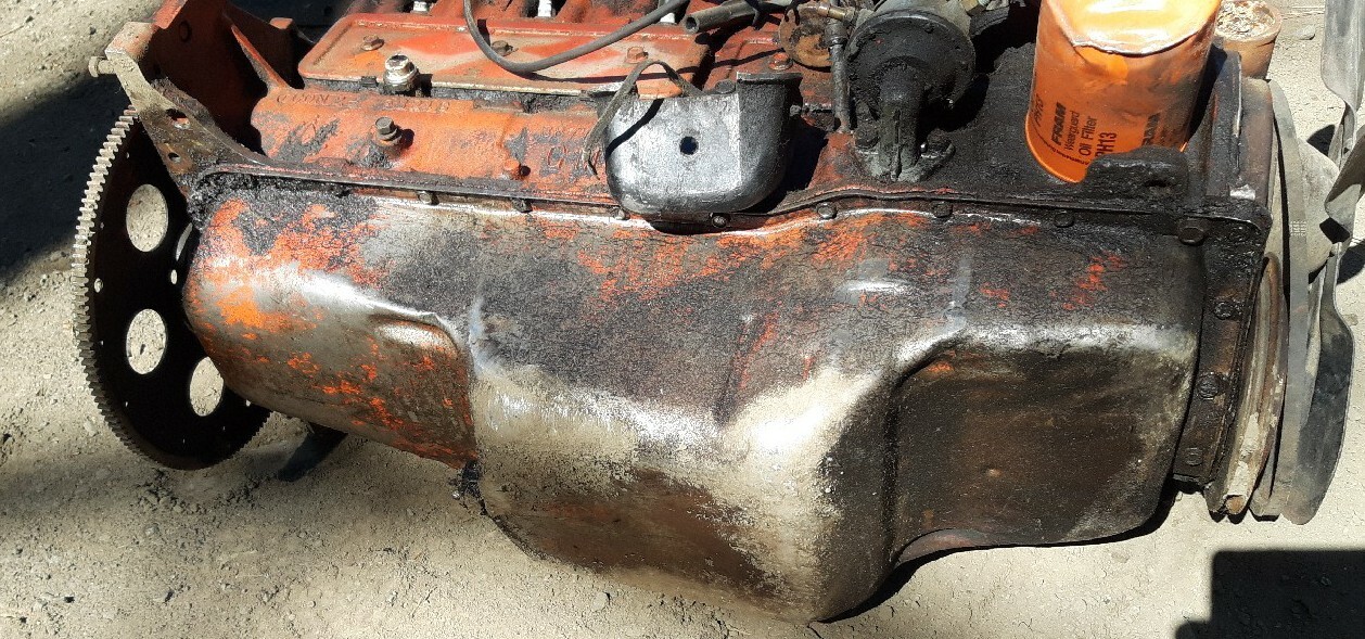 1966 Chevrolet 230 Inline Six Complete Engine Rotates with Compression ...