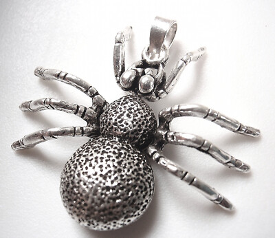 Large Spindly Spider Pendant 925 Sterling Silver 10.2 Grams Heavy | eBay