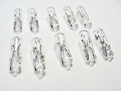 10x GM #73 Mini Wedge Lamp Incandescent 12V Instrument Panel Light ...