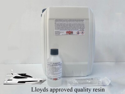5kg LLOYDS APPROVED POLYESTER RESIN + Hardener kit - FIBREGLASS | eBay UK