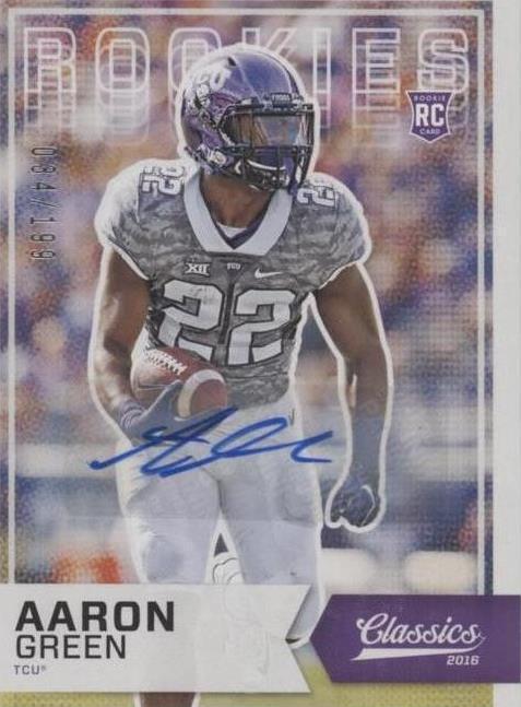 2016 Panini Classics - Rookies Aaron Green #216 Significant Signatures ...