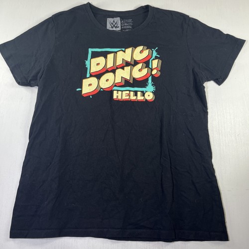 WWE Bayley Womens 2XL Black Short Sleeve Ding Dong Hello Wresting Tee T ...