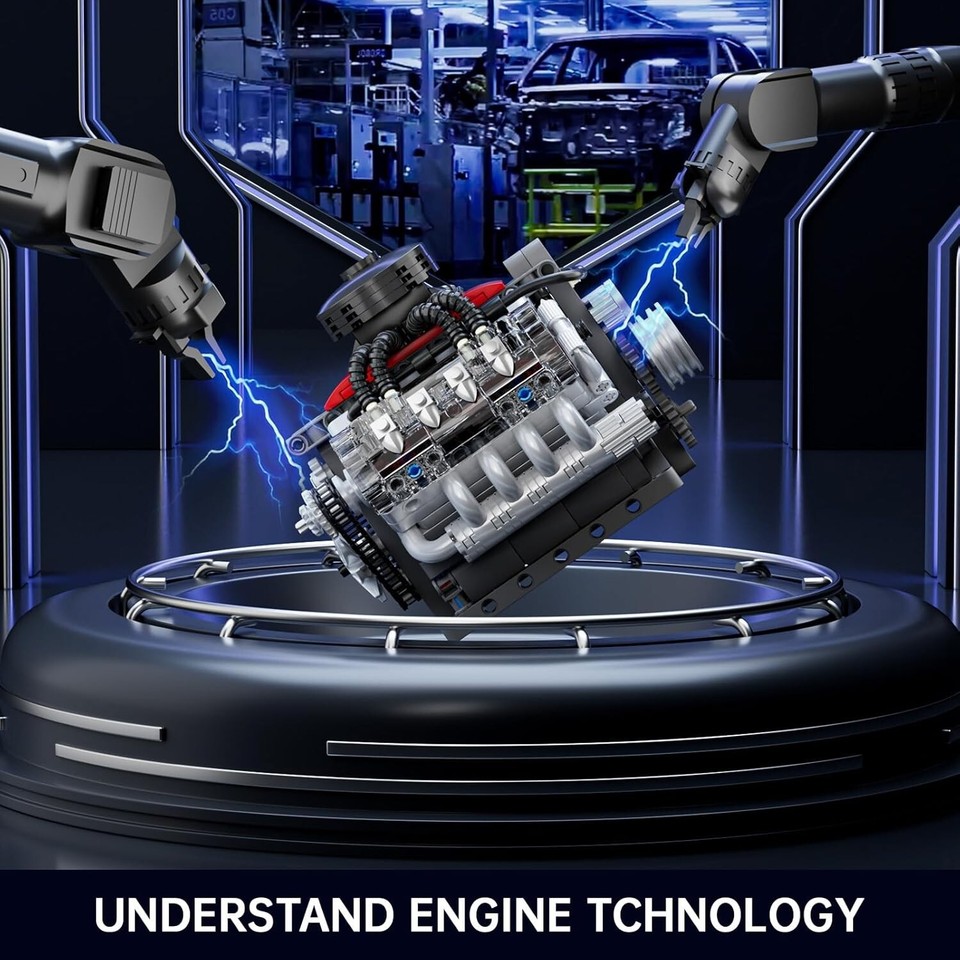 Mini V8 Engine Kits That Runs, Build Your Own Visible Car Motor ...