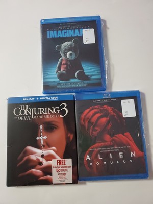3 BLU-RAY MOVIE LOT, IMAGINARY + THE CONJURING 3+ ALIEN ROMULUS | eBay