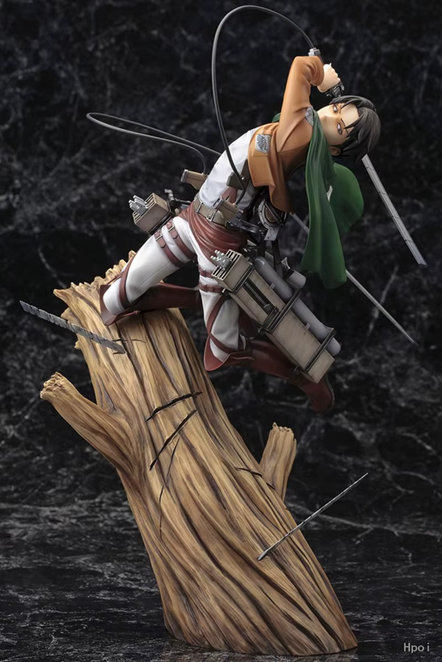 25CM Levi Ackerman Action Figure - Attack on Titan PVC Collectible ...