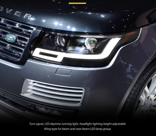 LED Headlights Lens for Land Rover Range Rover 18-22 Dynamic With ...