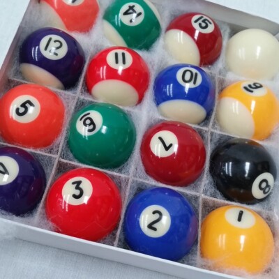 Standard KELLY POOL BALL Set 1 1/2" | eBay Australia