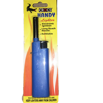 Crocs Handy Lighter Electronic Ignition Long Reach Nozzle Refillable | eBay