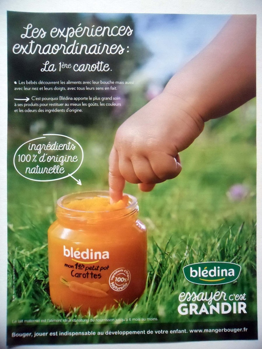 Bledina Logo Blédina Small Baby Pots, From 4/6 Months, Apple Bananas,