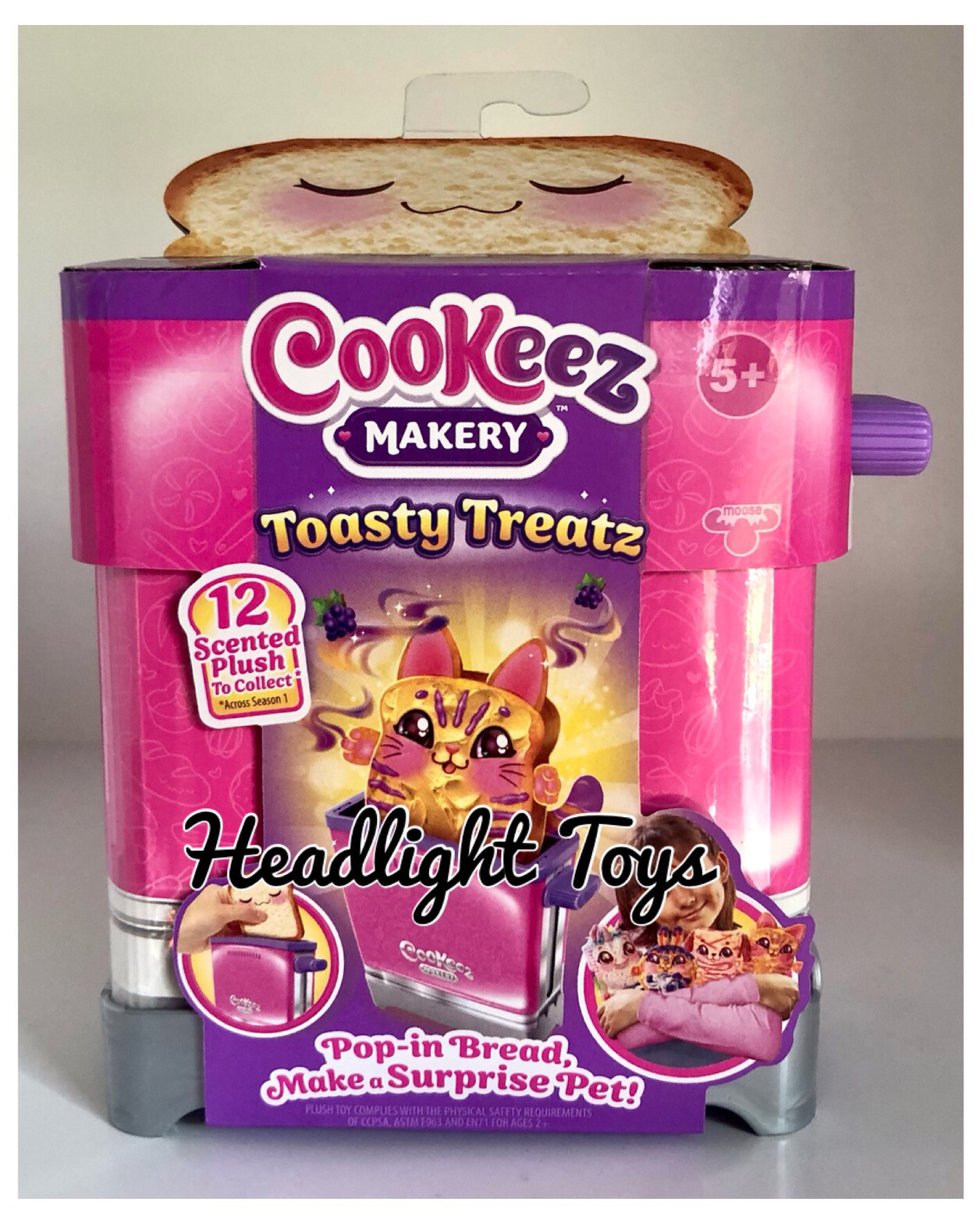 2 Cookeez Makery TOASTY TREATZ Toaster Oven Toy Scented Surprise Baked ...