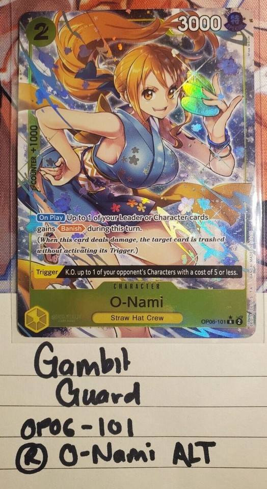 O-Nami OP06-101 R ALT ART - One Piece TCG English | eBay