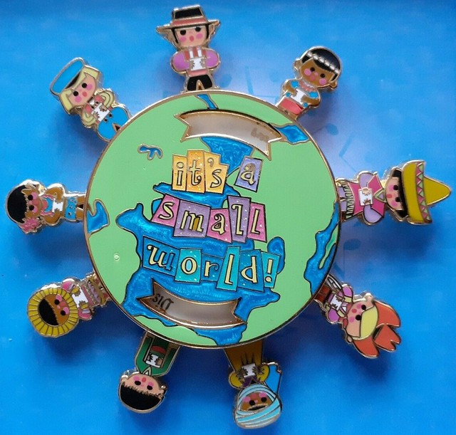Disney Pin it's a Small World Spinner Pin LE250 D23 2011 for sale ...