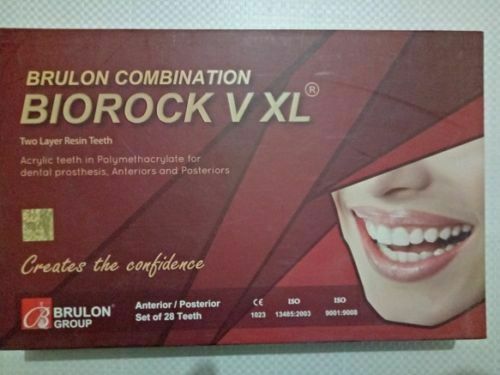 BIOROCK Quality Teeth Set for Acrylic & Flexible Dentures by(4 sets in ...