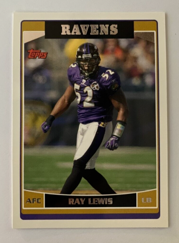 2006 Topps RAY LEWIS card BALTIMORE RAVENS # 163 | eBay