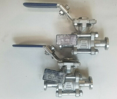 1/2" TRU-FLOW BALL VALVE 316L STAINLESS STEEL TRI-CLAMP ENDS | eBay