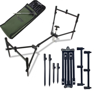 NGT XPR Rod Pod Carp Fishing 3 Rod Fully Adjustable Lightweight Compact ...