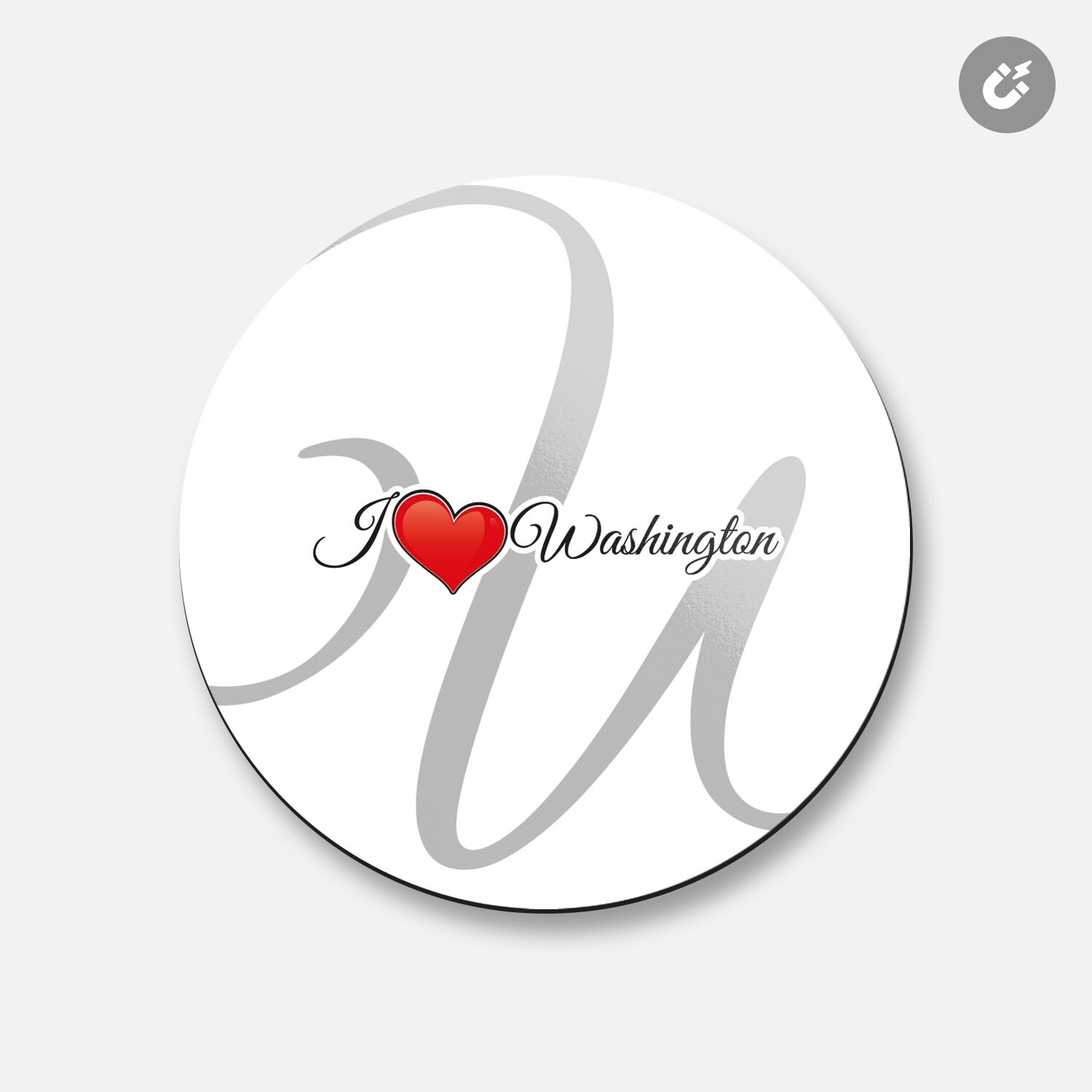 I Love Washington USA Travel | 4'' X 4'' Round Decorative Magnet | eBay