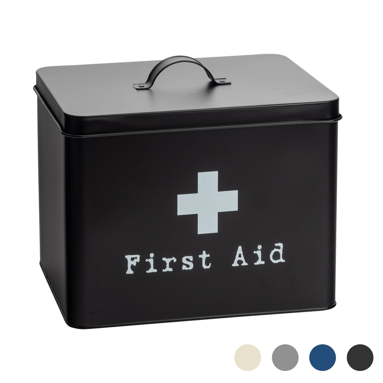 First Aid Box Empty Emergency Medical Survival Kit Storage Case 2 Tier ...