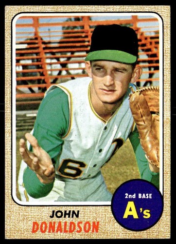 1968 Topps Baseball #244 John Donaldson Oakland Athletics | eBay