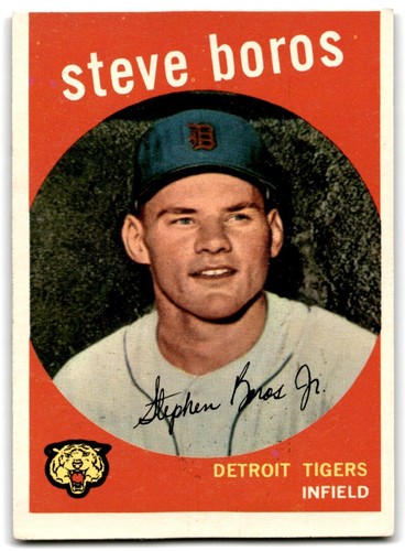 1959 Topps (e) Steve Boros Detroit Tigers #331 | eBay
