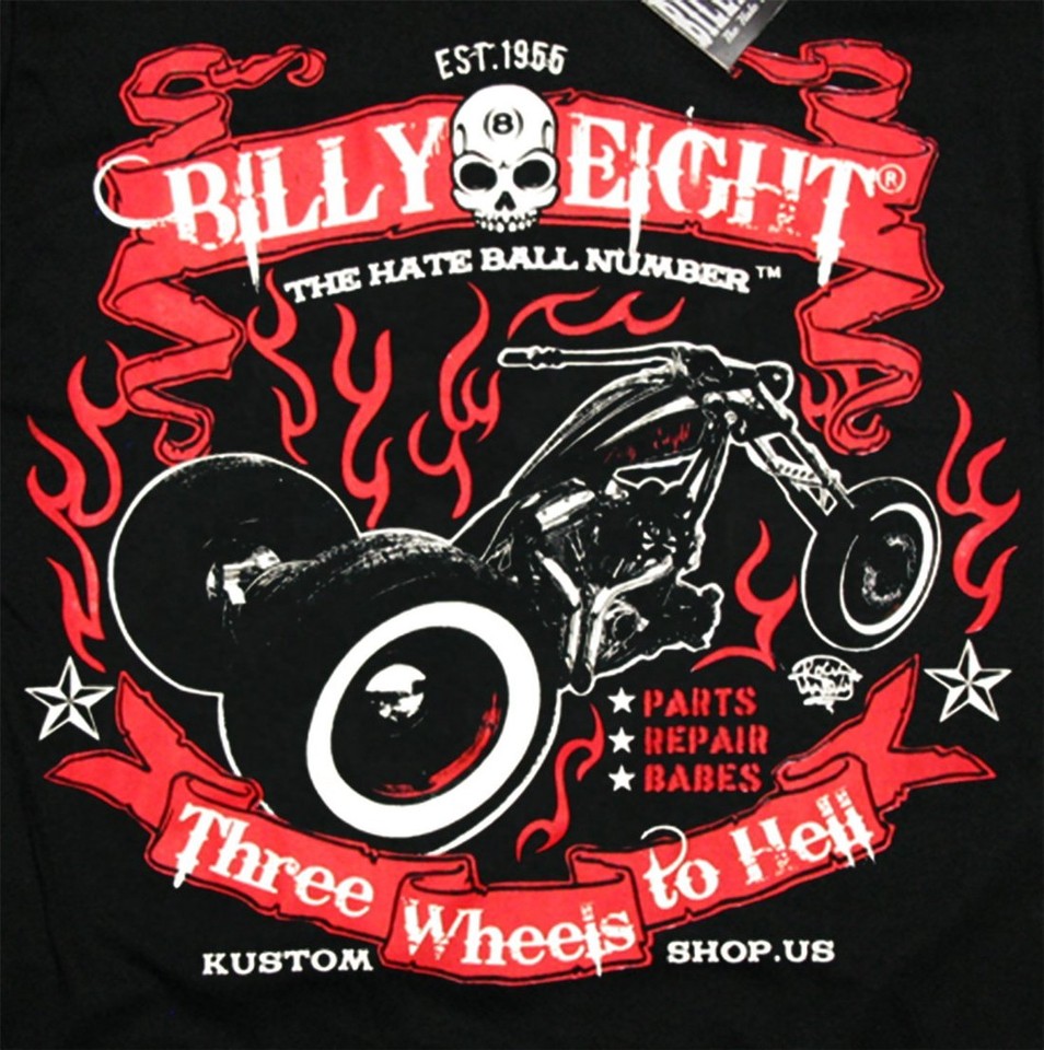 Biker T-Shirt Billy Eight OLD NATIVE - Biker Merch | eBay UK