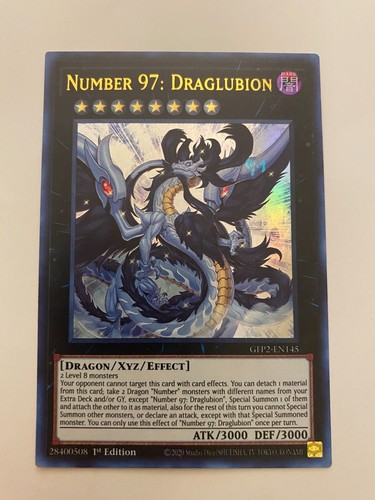Yugioh Number 97: Draglubion GFP2-EN145 Ultra Rare 1st Edition Near ...