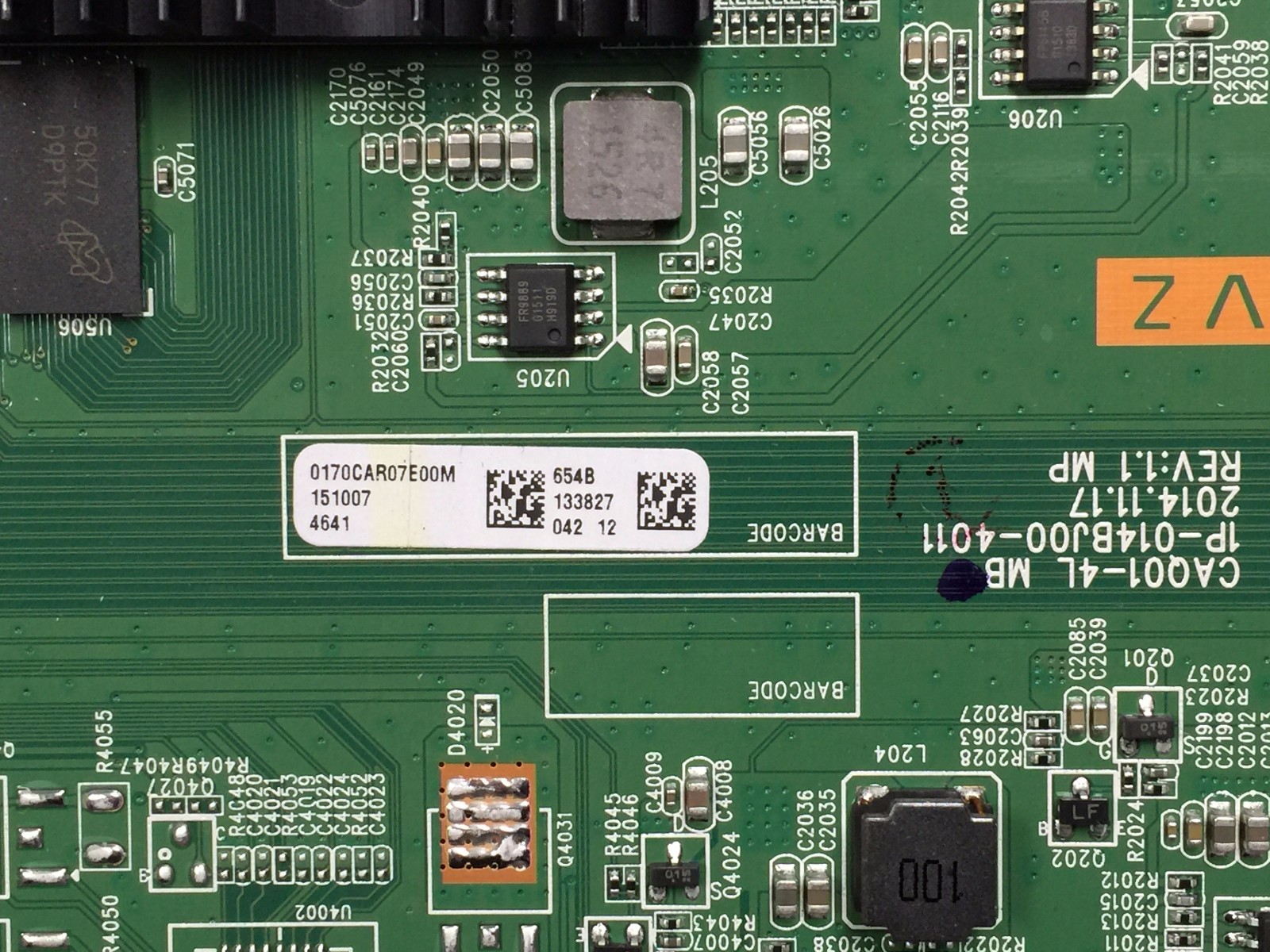 Vizio E70-C3 Main Board Y8386654S 1P-014BJ00-4011 | eBay