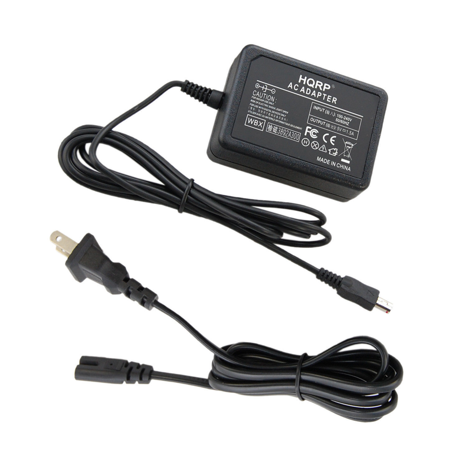HQRP AC Adapter Charger for Samsung SMX-U20, HMX-Q200, HMX-Q200TN, SMX ...
