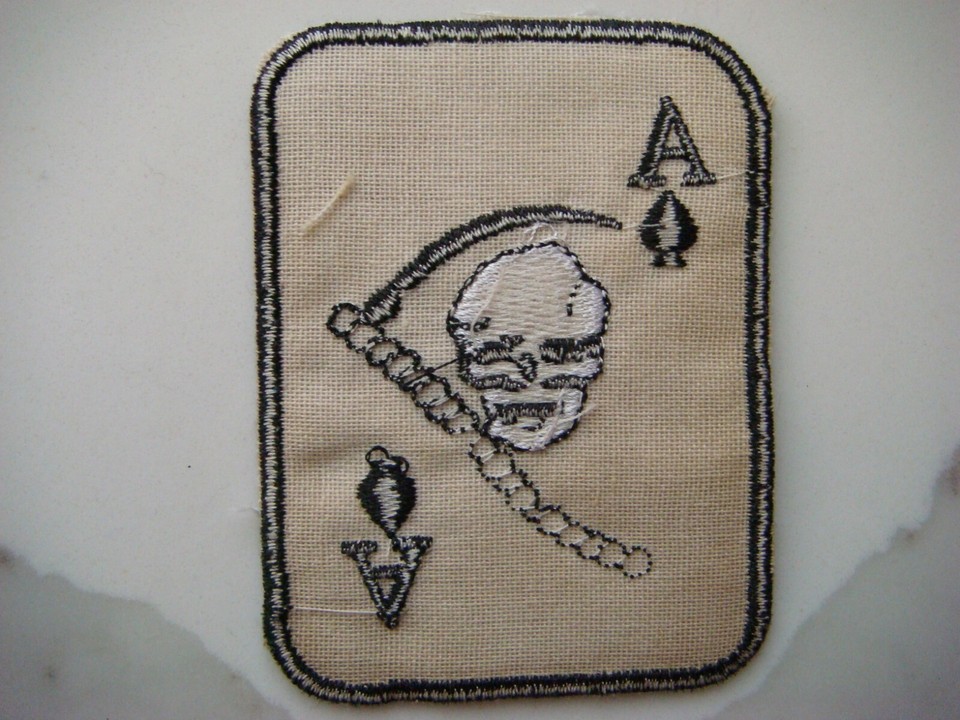 US 101st AVIATION ACE OF SPADE SKULL VIETNAM WAR PATCH | eBay