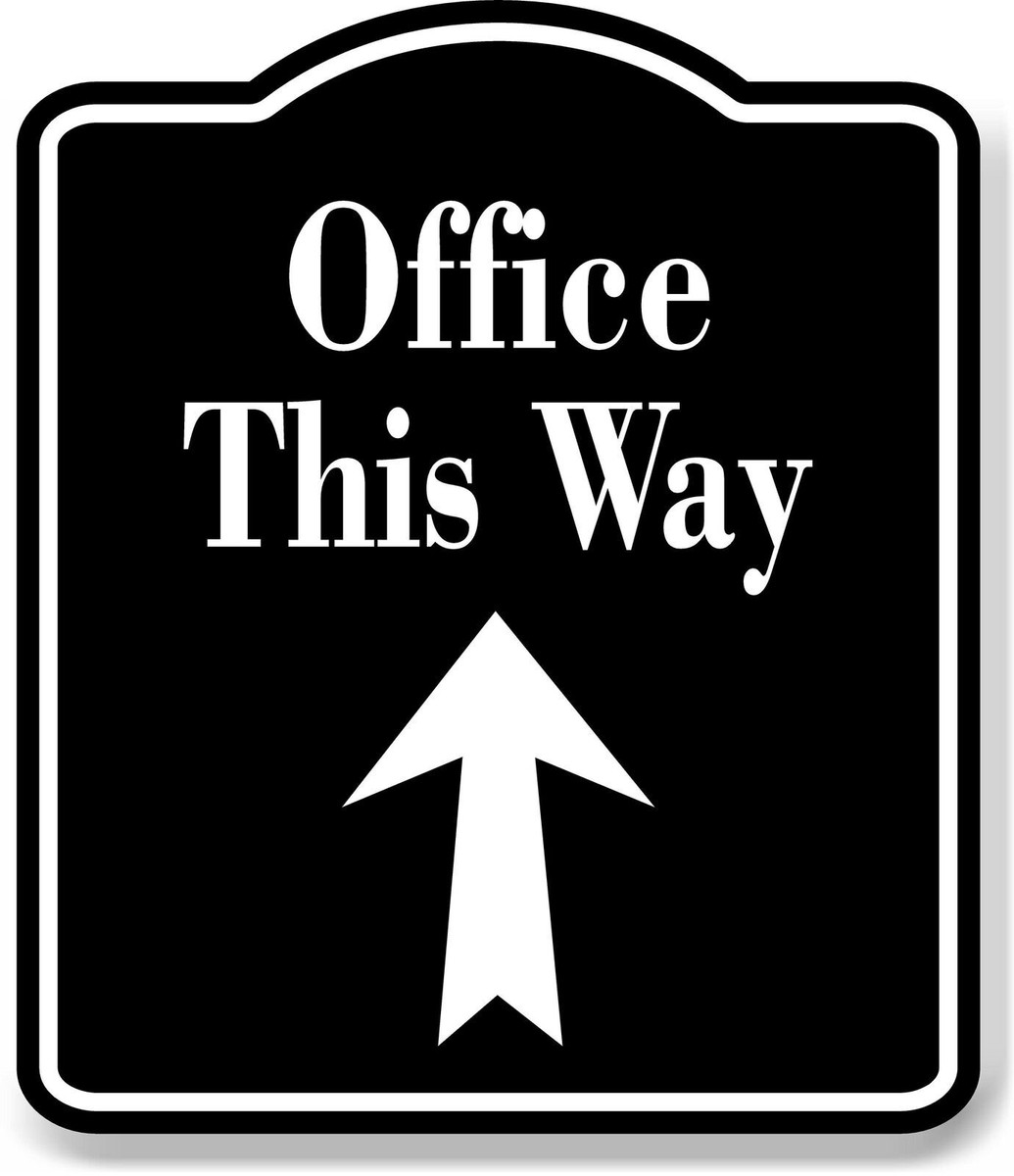 This Way Up Arrow Sign