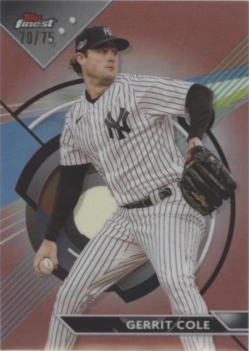 2023 Topps Finest - Gerrit Cole #48 Rose Gold Refractor /75 for sale ...
