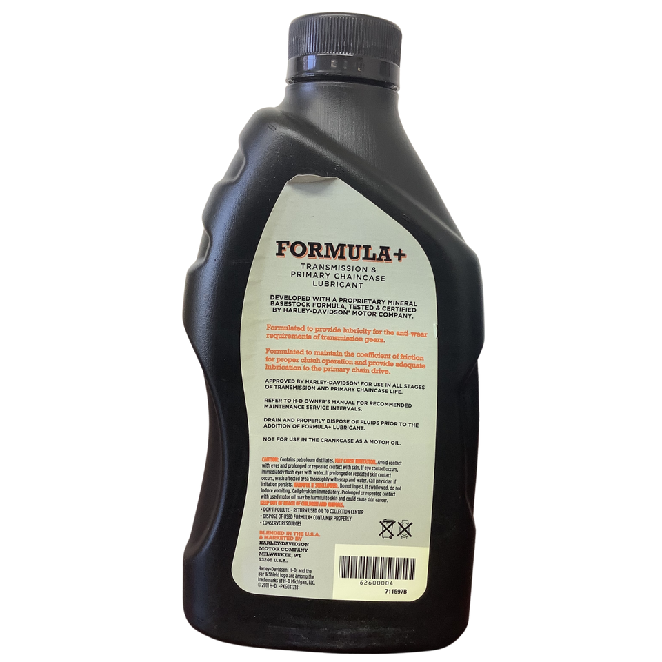 Harley Davidson Motorcycle Formula+ Transmission & Primary Case Fluid ...