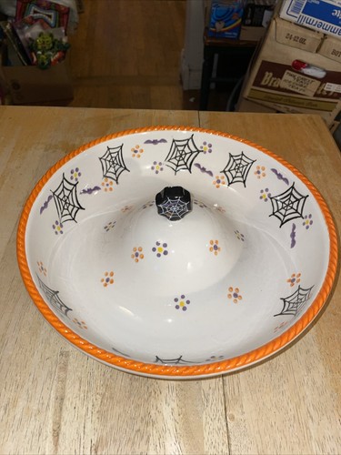 Temp-tations Boofetti Halloween Spiders/Spiderweb Candy Dish Bowl New ...