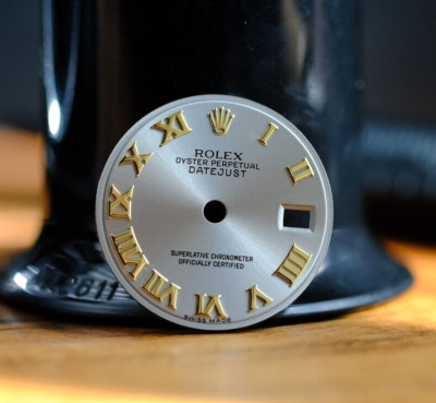 ROLEX DATEJUST LADIES GREY ROMAN NUMERAL HOUR MARKER 26MM | eBay